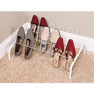 ClosetMaid 1039 9-Pair Freestanding Shoe Rack, White