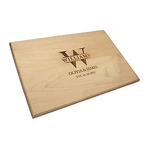 Custom Cutting Boards Wood Engraved - Personalized Cutting Board Wedding Gift - Buy One. Plant One. - Personalized Wedding Gifts for Newlyweds - USA handmade cutting boards