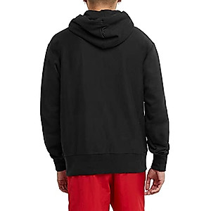 Champion mens Reverse Weave Pullover, Left Chest C Hoody, Black-y06145, Medium US