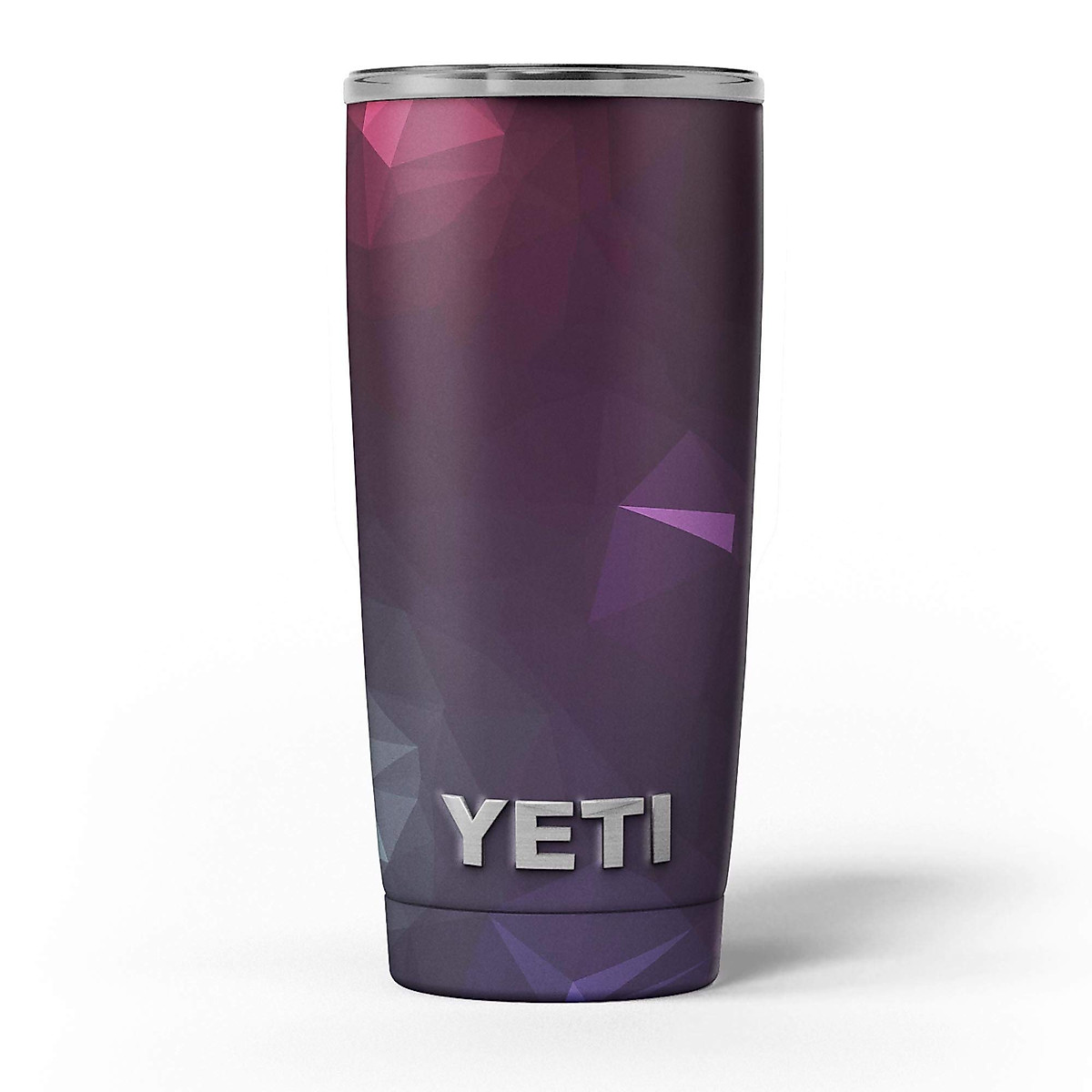 Design Skinz Dark Purple and Pink Geometric Shapes - Skin Decal Vinyl Wrap Kit Compatible with The Yeti Rambler Cooler Tumbler Cups