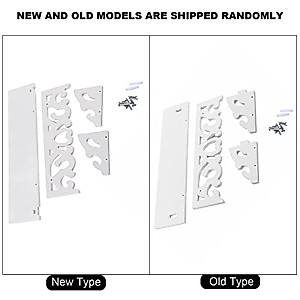 Yosoo White Wooden Chic Filigree Style Decorative Floating Wall Shelf, Cutout Design Shelves (Small)