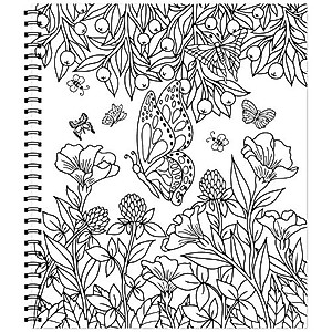 Color & Frame - Country Gardens (Adult Coloring Book)