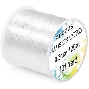 anezus Fishing Line Nylon String Cord Clear Fluorocarbon Strong Monofilament Fishing Wire