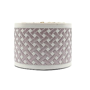 3.8 Yards Spool 2.7" Light Magenta & Beige Knot Embroidered Drapery Trim Jacquard Ribbon for Your Drapes Curtains Drapery Banding Trim Tape V2 179