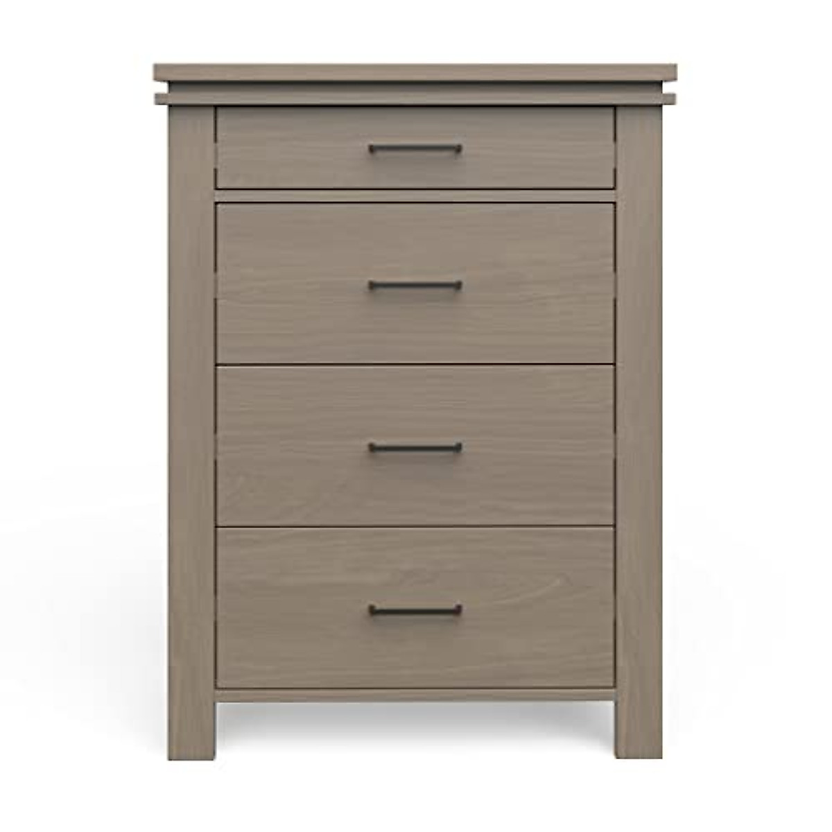 Child Craft Denman 4 Drawer Chest, Storage for Nursery or Kids Room (Crescent Gray)