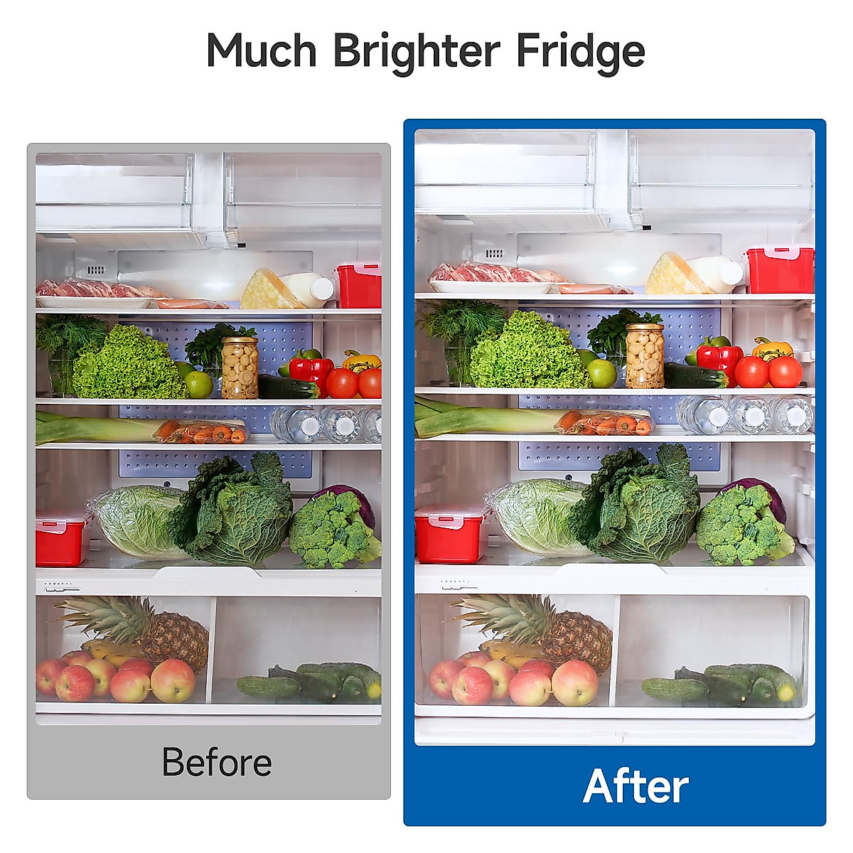 SHINESTAR 2-Pack Refrigerator Light Bulb, 5 Watt (40W Equivalent), Waterproof A15 LED Bulb, Non-dimmable Appliance Bulbs with E26 Base, 5000K Daylight