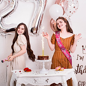 Twerk Queen Sash with Iridescent Foil, Hot Pink Twerk Birthday Sash, Bachelorette Sash, Girls Night Sash, Costume Party Sash, Birthday, Bridal Shower, Bachelorette Party Decorations, Hen Party Favors