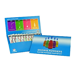 SNOWIE Ultimate Shaved Ice Party Pack - Snow Cone Syrups With Bottles, Cups Shovels