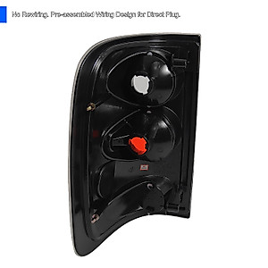 SPEC-D TUNING Smoke Lens Tail Lights Compatible with 2004-2008 Ford F-150 Styleside, Left + Right Pair Assembly