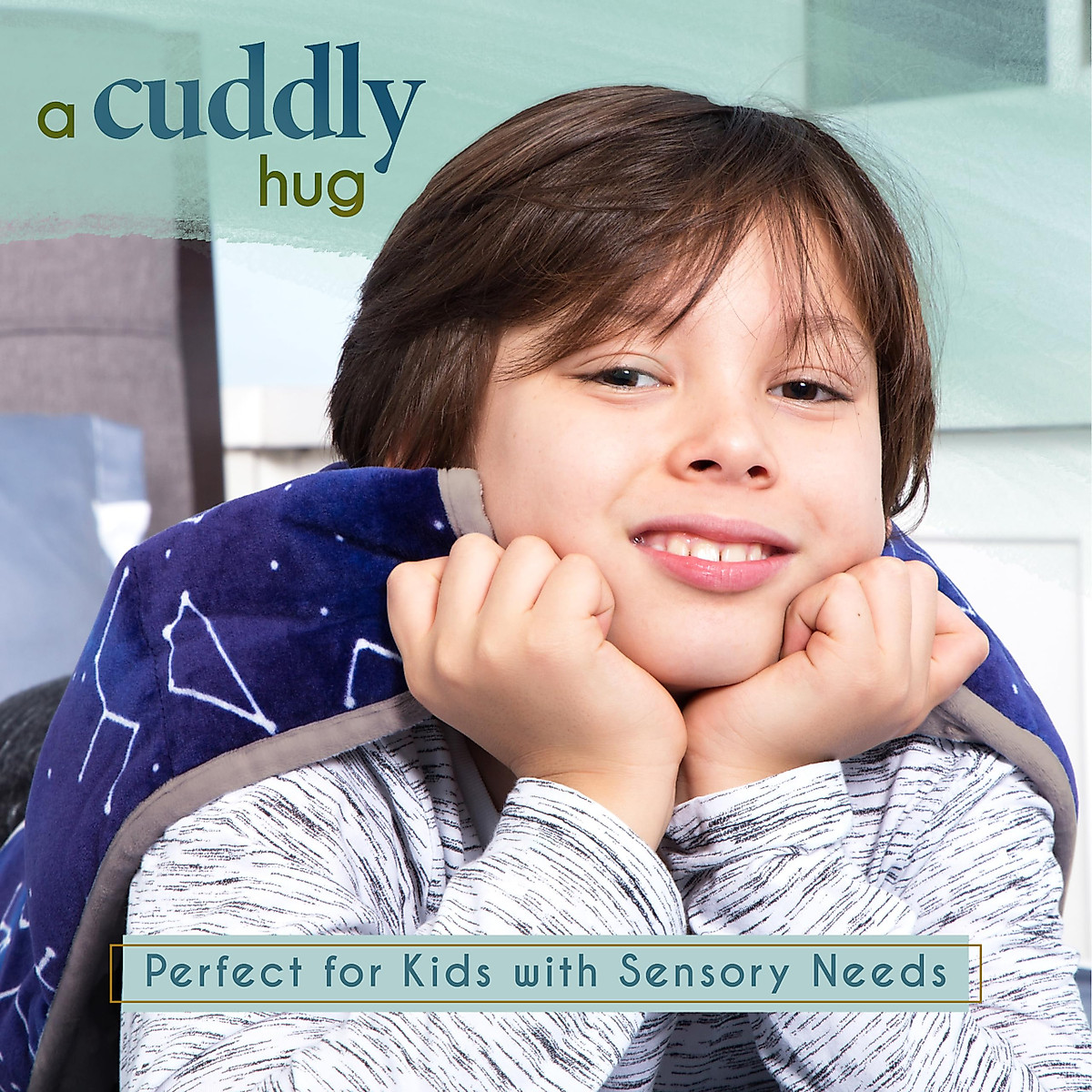 Florensi Weighted Lap Pad for Kids, 5 lbs 20" x 23 - Weighted Blanket for Kids, Teenager, Boys, Girls - Soft, Warm, Comfortable - Sensory Weighted Lap Blanket Kid - Weighted Lap Blanket for Kids