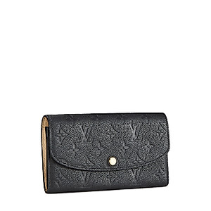 Louis Vuitton, Pre-Loved Noir Empreinte Emilie Wallet, Black