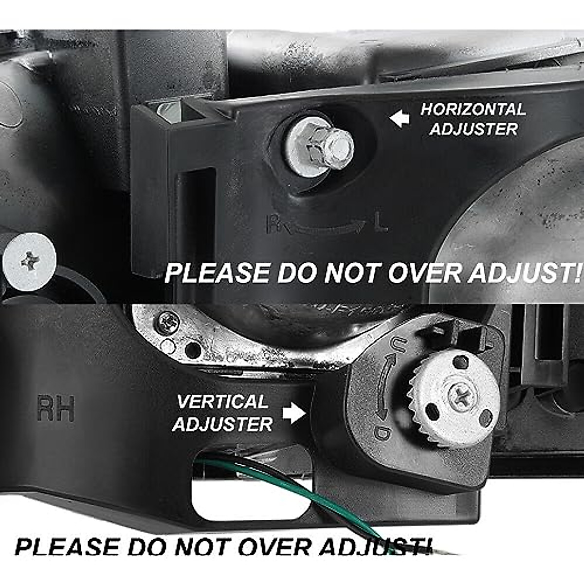 HH Building 2pcs Headlight Front Left Right Driver Passenger Side Clear Lens Chrome Housing LED Tube Projector Headlights 5_444-CDE00V2-LB-C A7799C0B3999C0B3903C_1999_2000_2001_2002_A18 GM2801186