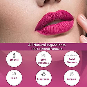 Lip Elegance Lipstick Sealer - Long Lasting Lipstick Sealer with Brush Applicator - Waterproof, Smudge Proof, Oilproof - All Day Liplock Effect 0.17 Fl Oz