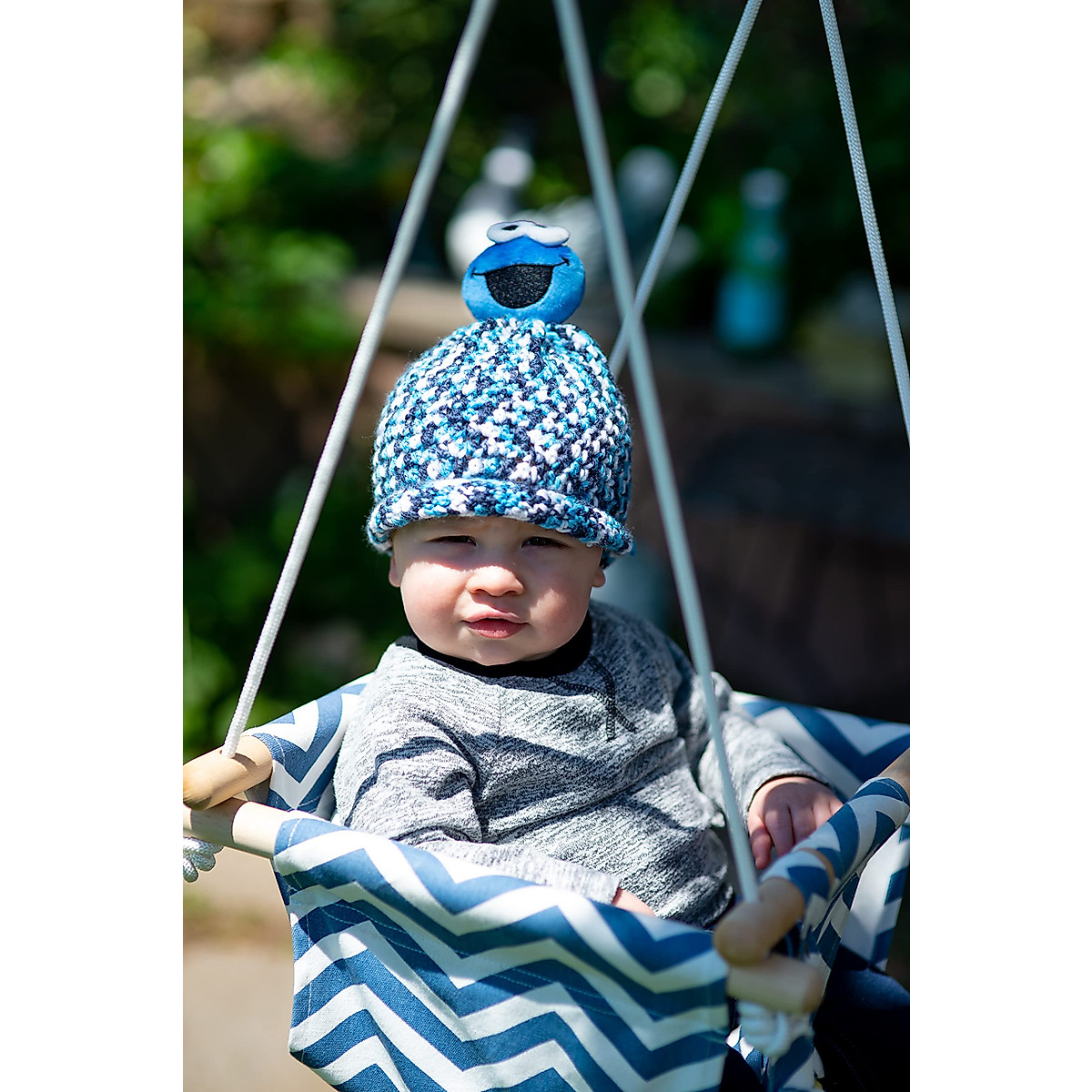 Lion Brand Yarn Sesame Street One Hat Wonder yarn, Size, Cookie Monster