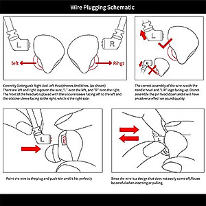 YINYOO KZ ZSN 1BA 1DD Over Ear Earbuds Wired Earphones Without Microphone Hybrid Balanced Armature Driver Dynamic Drivers & 3.5mm Audio Plug Detachable Cable(Black Without mic)