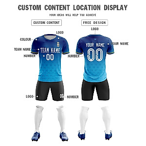 Custom Soccer Jersey Shorts for Men Women Kids Personalized Sportswear Printed Any Name Number