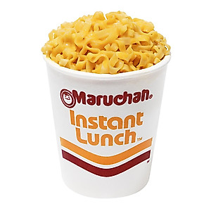 Maruchan Instant Lunch Cheddar Cheese, Ramen Noodle Soup, Microwaveable Meal, 2.25 Oz, 12 Count