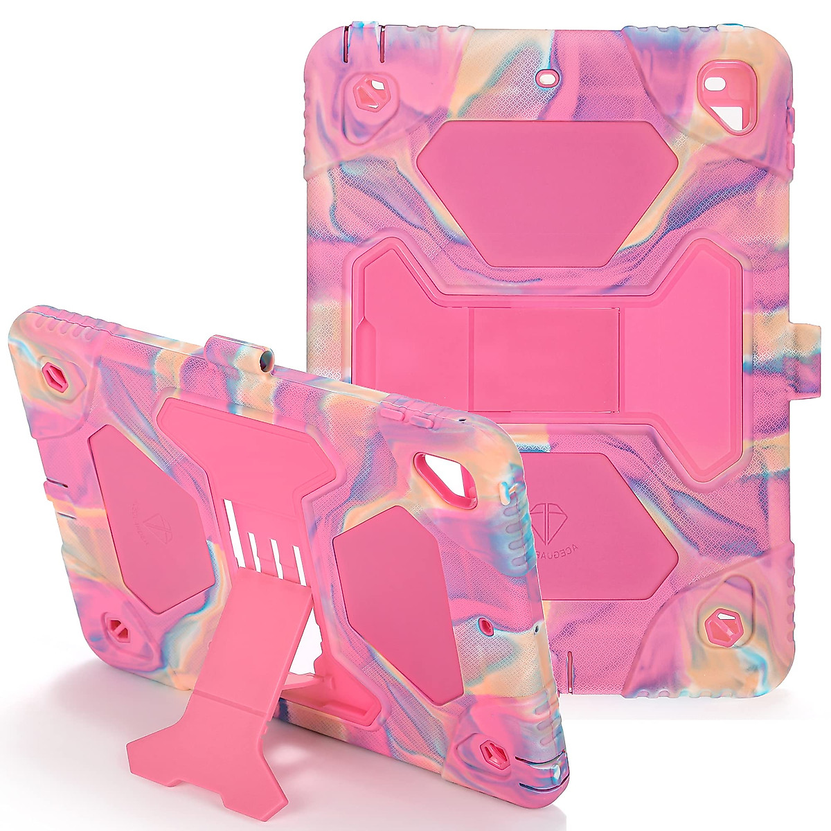 iPad Air 2 Case iPad 6th Generation Case iPad 5th Generation Case Shockproof Case Ultra Slim Lightweight Stand Case for 9.7 inch iPad (Pink)