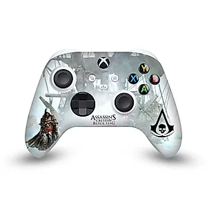 Head Case Designs Officially Licensed Assassin's Creed Edward Kenway Key Art Black Flag Graphics Vinyl Sticker Gaming Skin Decal Cover Compatible With Xbox Series X/S Controller