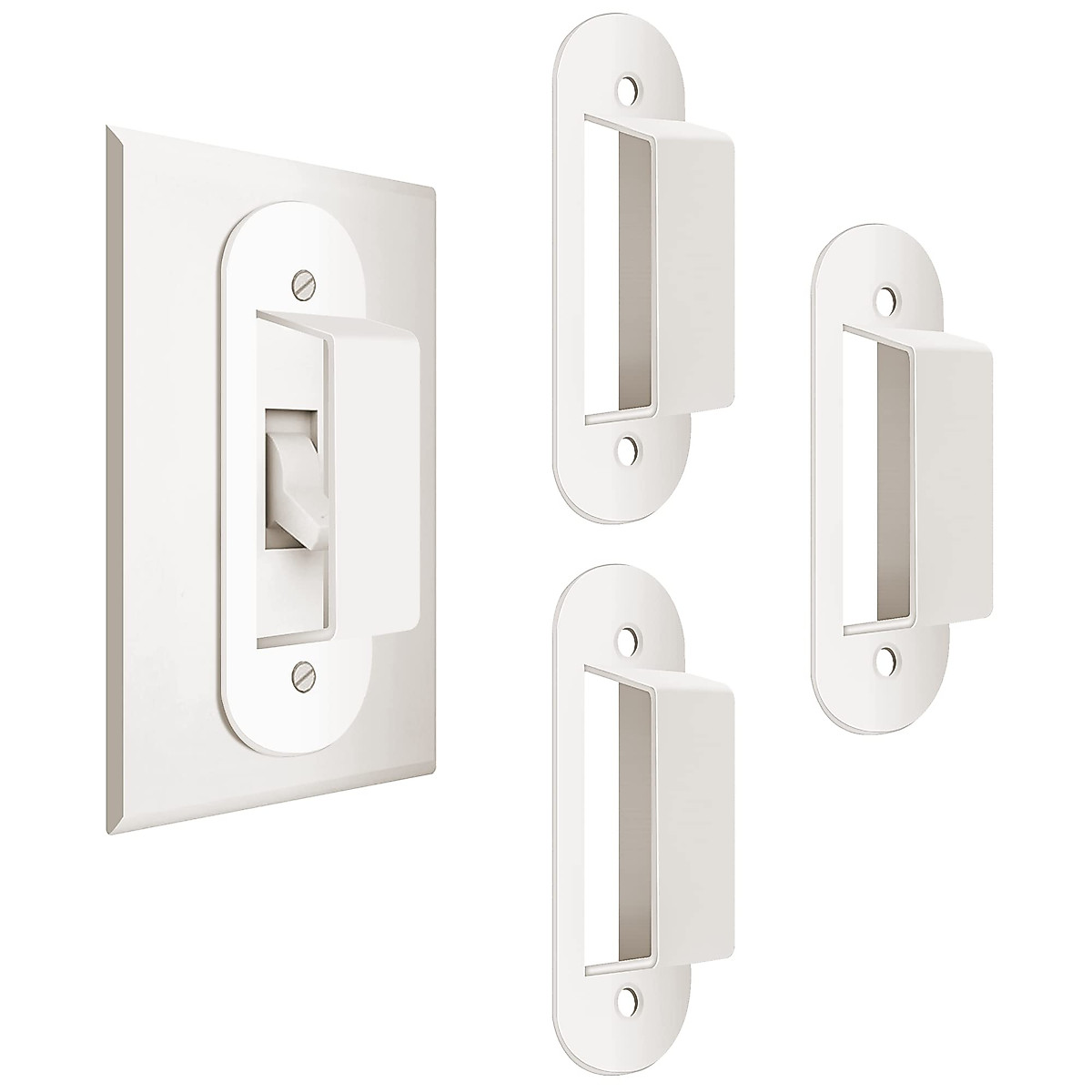 ChengFu Wall Switch Guards Plate Covers Child Safety Security Home Decor (4 Pack), White - Keeps Light On or Off Protects Your Lights or Circuits from Accidentally Being Turned On or Off