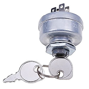 DVPARTS Starter Switch Ignition Key Switch 925-1396A 725-1396 430-770 1686734Sm 1679006Sm for MTD Troy-Bilt Cub Cadet Ryobi White Outdoor Huskee Ranch King Wizard Lawn Chief Statesman