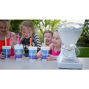 SNOWIE - Little Snowie Max Snow Cone Machine - Premium Shaved Ice Maker, with Powder Sticks Syrup Mix, 6-Stick Kit, Black
