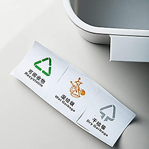 WeiLaiKeQi Under Sink Trash Can Household Cleaning Tools Hanging Garbage Container Trash Bin for Cabinet Door Bathroom Car Bedroom, Gray