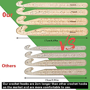 Zlulary 116 PCS Crochet Hooks Sets, Ergonomic Crochet Hooks Kits with Storage Bag and Crochet Needle Accessories, DIY Crochet Needles Kit for Beginners and Experienced Crochet Hook Lovers