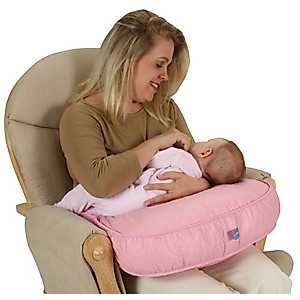 Leachco The Natural - Contoured Nursing Pillow - Pink Pin Dot