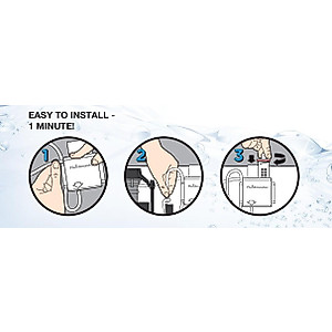 Fluidmaster 8300 Flush 'n Sparkle Automatic Toilet Bowl Cleaning System with Bleach Cartridge