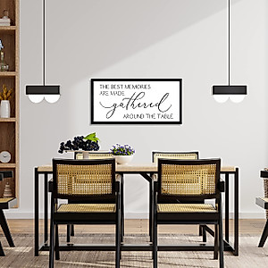 Dining room decor-wall sign-the best memories are made gathered around the table-dining room decor