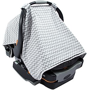 Car Seat Covers for Babies - Original Design Nursing Cover - Privacy Scarf Blanket Best for Breastfeeding Baby Infant Boys & Girls - Breast Feeding Apron Great for Summer & Winter Multi-Use