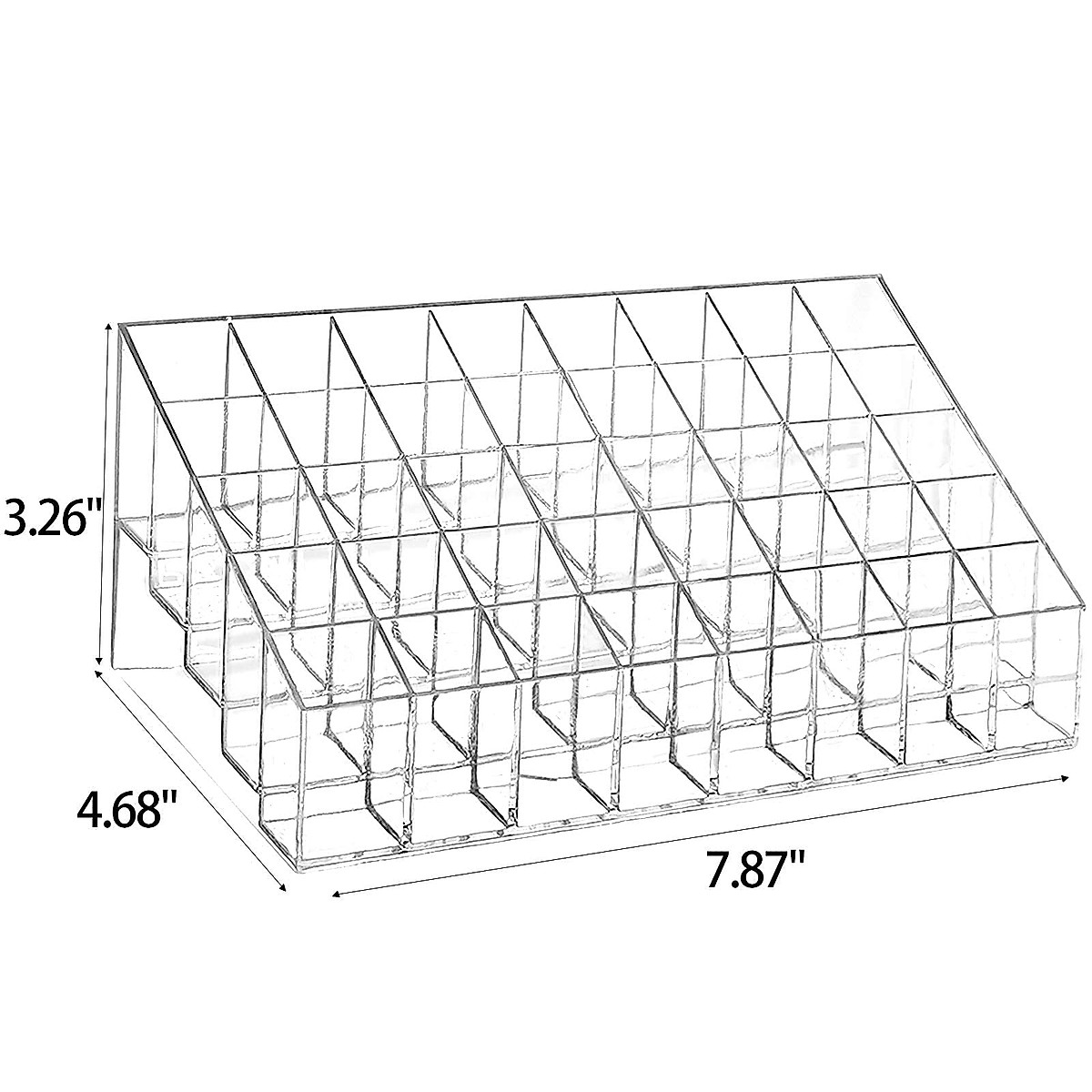 40 Grids Lipsticks Holder - Clear Acrylic Lipgloss Lipstick Organizer and Storage Display Case for Lip Gloss, Lipstick Tubes
