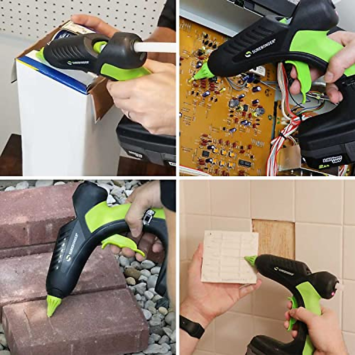PRO2-60KIT 60 Watt Cordless Professional Heavy Duty Hot Glue Gun Kit-Full Size-Ryobi® Battery & Charger Included
