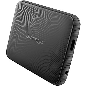 CIRAGO 2TB Slim External Portable Hard Drive, Drop Shock HDD- USB 3.0 for PC, Mac, Desktop, Laptop, MacBook, Chromebook, Xbox One, Xbox 360, PS4 (Black)