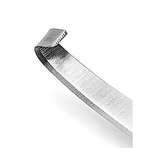 QWORK Hoof Knife Set, Left and Right Hand Razor Edge Shaped, Stainless Steel