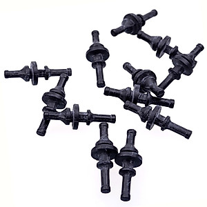 Cosmos ® 12 Pieces Black Rubber PC CPU/Case Fan Mounting Screws Rivets