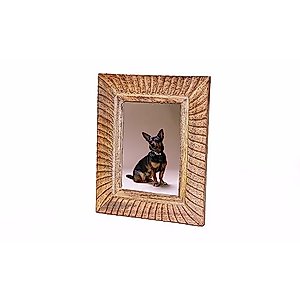 indoStrides Hand Carved Mango Wood 5x7 Picture Frame for Tabletop use