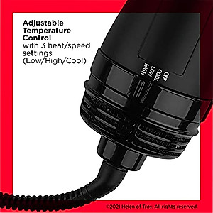 Revlon One Step Root Booster Round Brush Dryer and Hair Styler | Fight Frizz and Add Volume, (1-1/2 in)