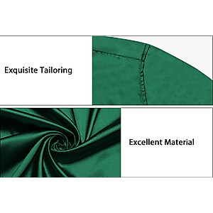 DiBanGu Shiny Green Button Down Dress Shirts for Men Fashion Long Sleeve Wrinkle-Free Emerald Green Shirts Dance Prom Shirts