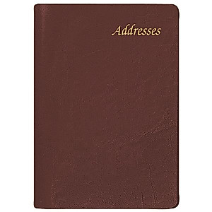 Mini Pocket Telephone Address Book, Fits In Wallet, Burgundy, 2.25 x 3.25