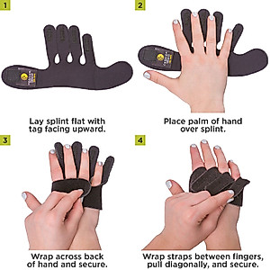 BraceAbility Ulnar Deviation & Drift Hand Splint | MCP Knuckle Joint Support Brace for Rheumatoid Arthritis & Tendonitis Pain Relief, Finger Straightener & Stretcher Glove - S (SM/MED) Right
