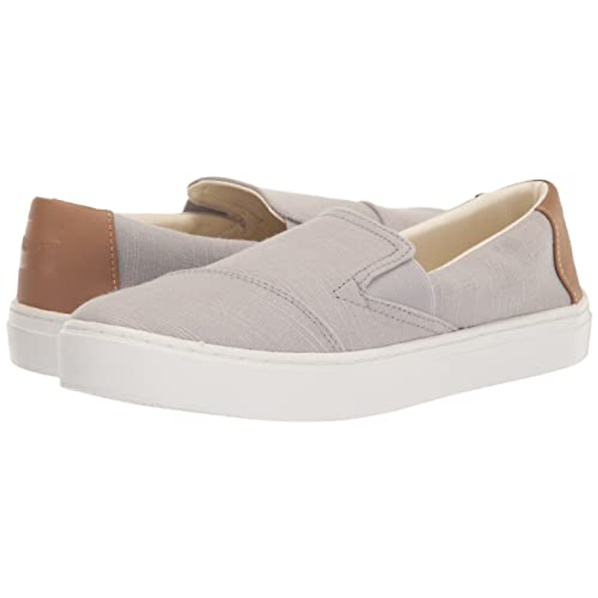 TOMS Women's Devon Sneaker, Mid Grey Textured, 8.5