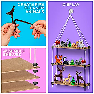 Art and Crafts Kit for Kids Ages 8-12, Create and Display Animals, Kit Includes Supplies & Instruction, Best Craft Project for Kids Ages 7,8,9,10,11,12 Great Gift!