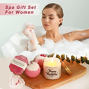 Birthday Gifts For Women,Unique Gift Ideas for Best Friends, Mom, Friends Female, Sister, Wife, Girlfriend,Relaxing Spa Gift Basket Set