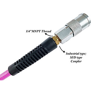 SANFU 1/4-Inch Steel Female Industrial Coupler, Air Hose Fittings 1/4-Inch Female Threads Quick Connector Air Coupler with Storage Case, 10-Pack