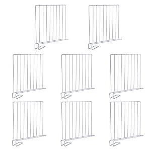 Closet Shelf Dividers for Wooden Shelves, Kosiehouse Shelving Organizer Shelves Separator for Purse Clothes Sweater Storage in Closet, Wardrobe, Kitchen Cabinets, Bookshelf-8 Pack