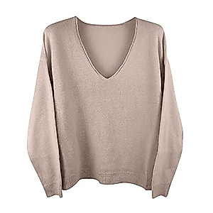 Heart Sweater for Women Plus Size 2023 Sweaters for Women Oversized Fall Fashion V Neck Casual Loose Knitted Long Sleeve Pullover Sweater Tops Pink
