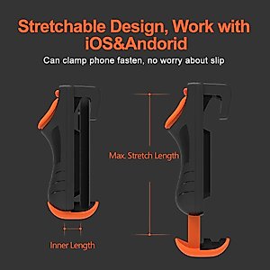 PXN P1 Mobile Game Controller for Call of Duty/PUBG/Fotnite L1R1 Trigger Joystick Android and iOS Gamepad for 4-6 Inch Phone (a Pair)