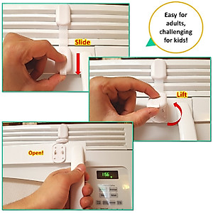 EliteBaby Baby Proofing Adjustable Child Safety Cabinet Locks, 8 Pack - Babylock Cabinet Latches to Baby Proof Cabinets, Drawers Locks | Child Safety Locks | No Drilling | 3M